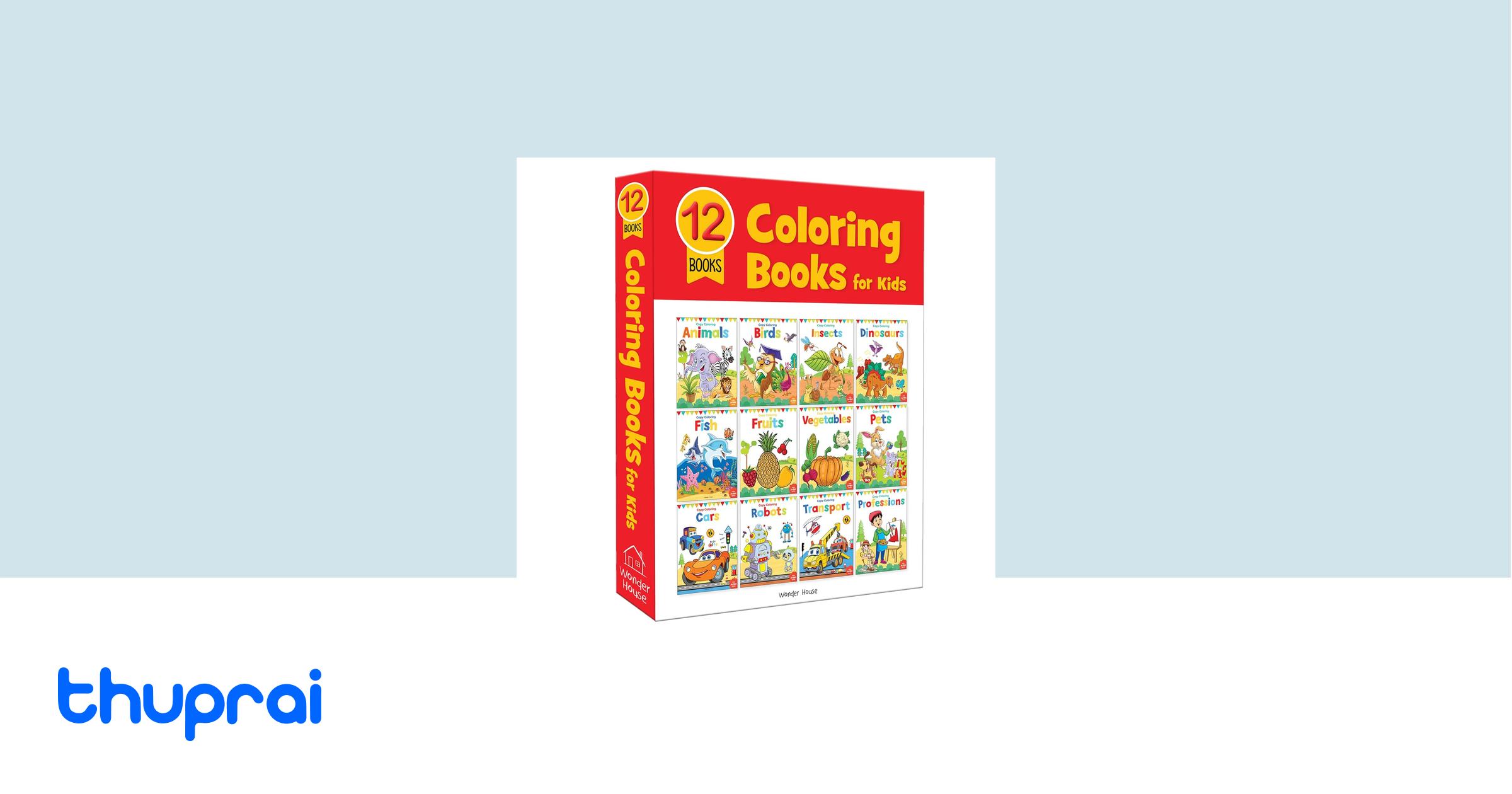Buy Colouring Books Boxset: Pack of 12 Copy Colour Books For Children ...