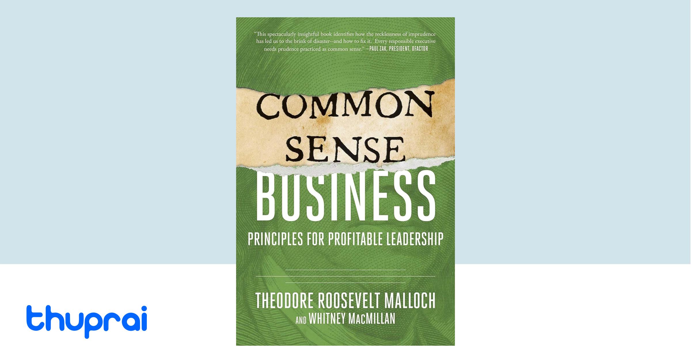 Buy Common-Sense Business in Nepal | Thuprai