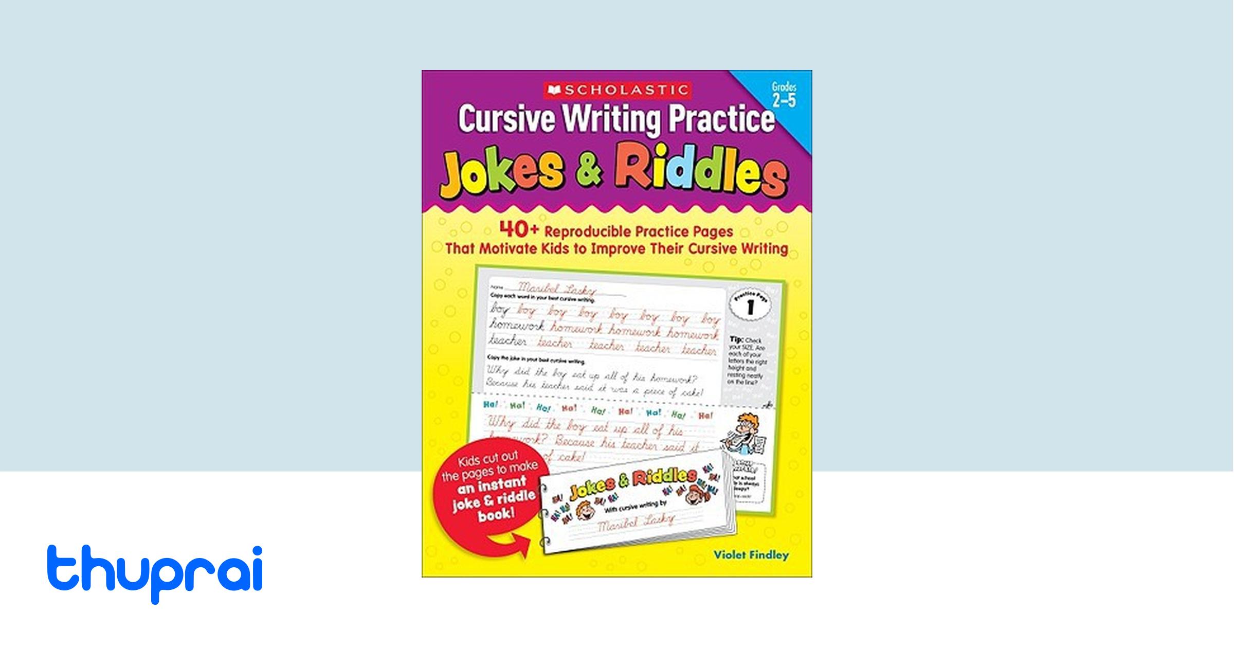 Buy Cursive Writing Practice: Jokes & Riddles in Nepal | Thuprai