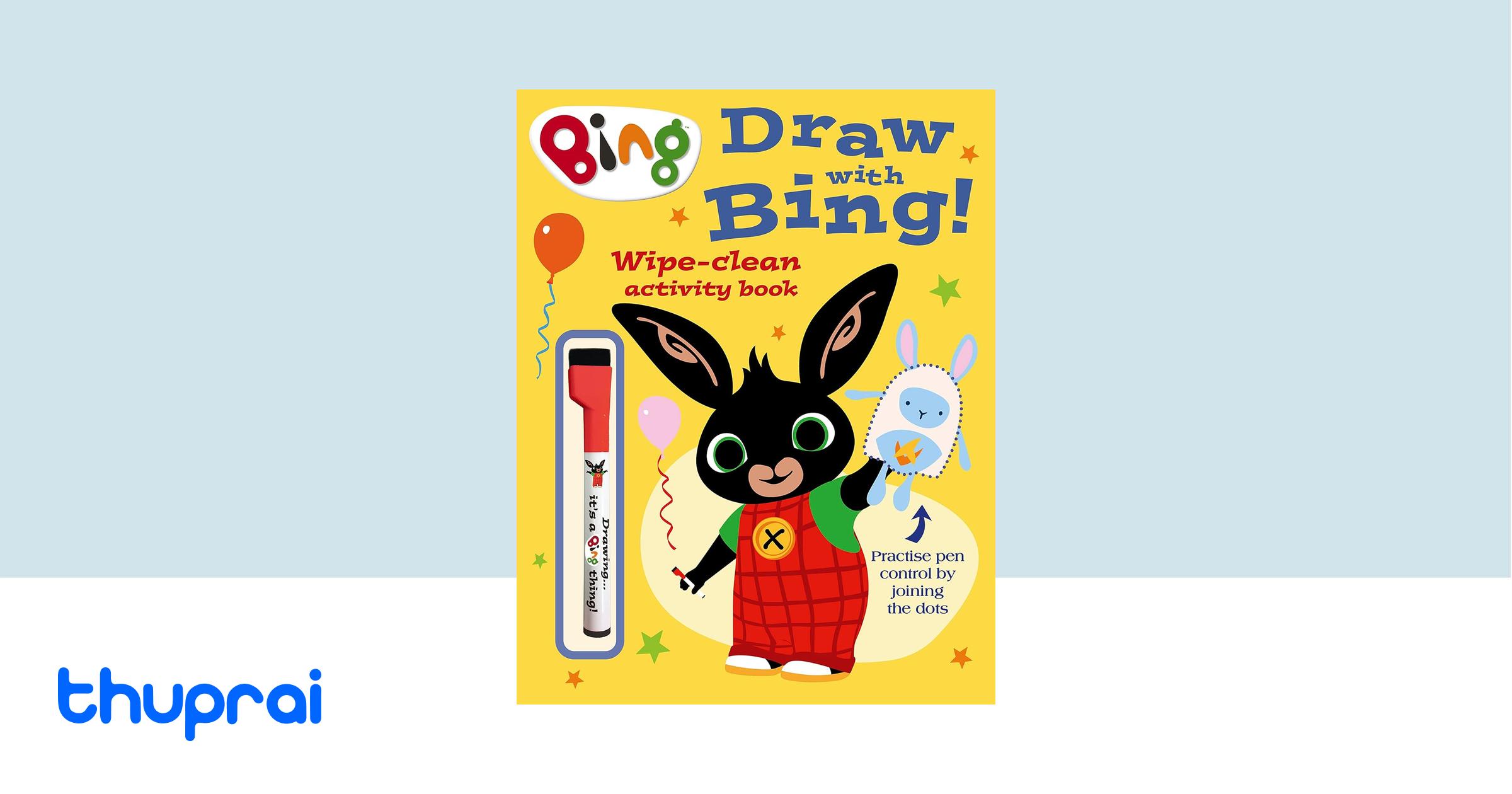 Buy Draw with Bing! Wipe-Clean Activity Book in Nepal | Thuprai