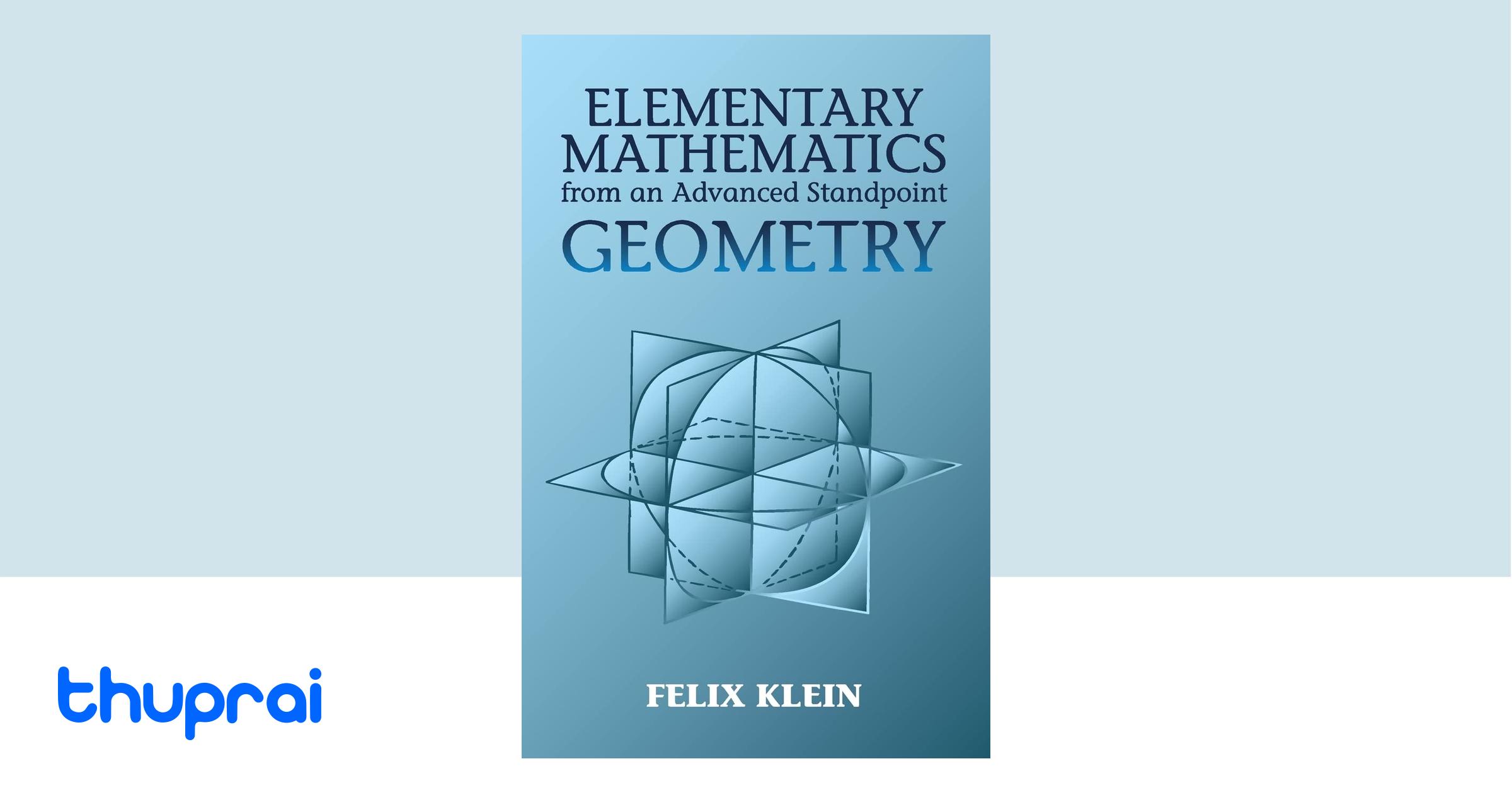 Buy Elementary Mathematics from an Advanced Standpoint in Nepal | Thuprai