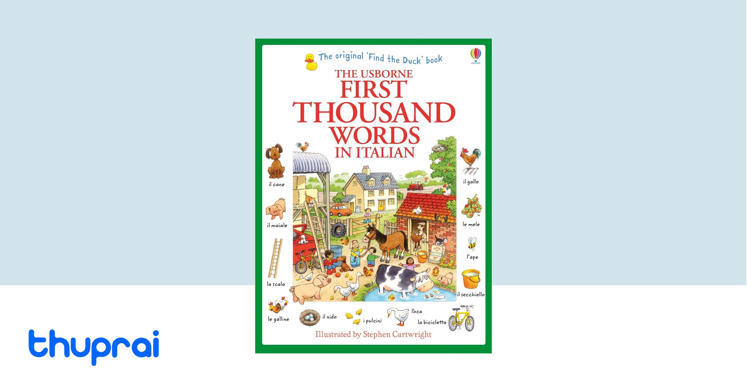 Buy First Thousand Words In Italian - Usborne New Edition in Nepal ...