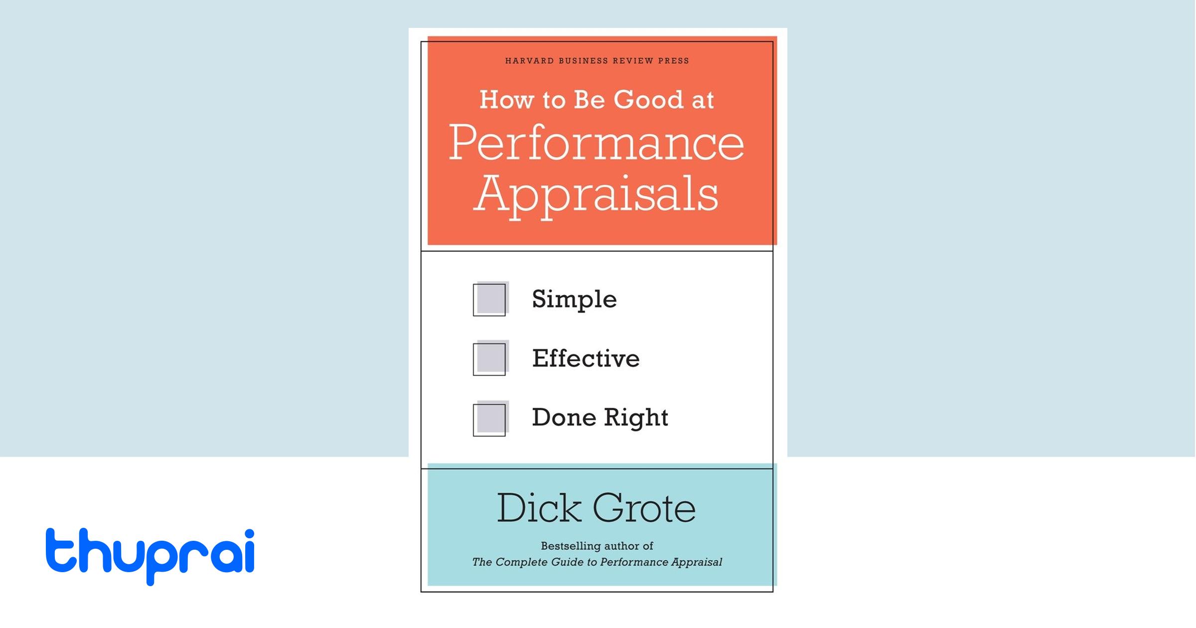 Buy How to be Good at Performance Appraisals in Nepal | Thuprai