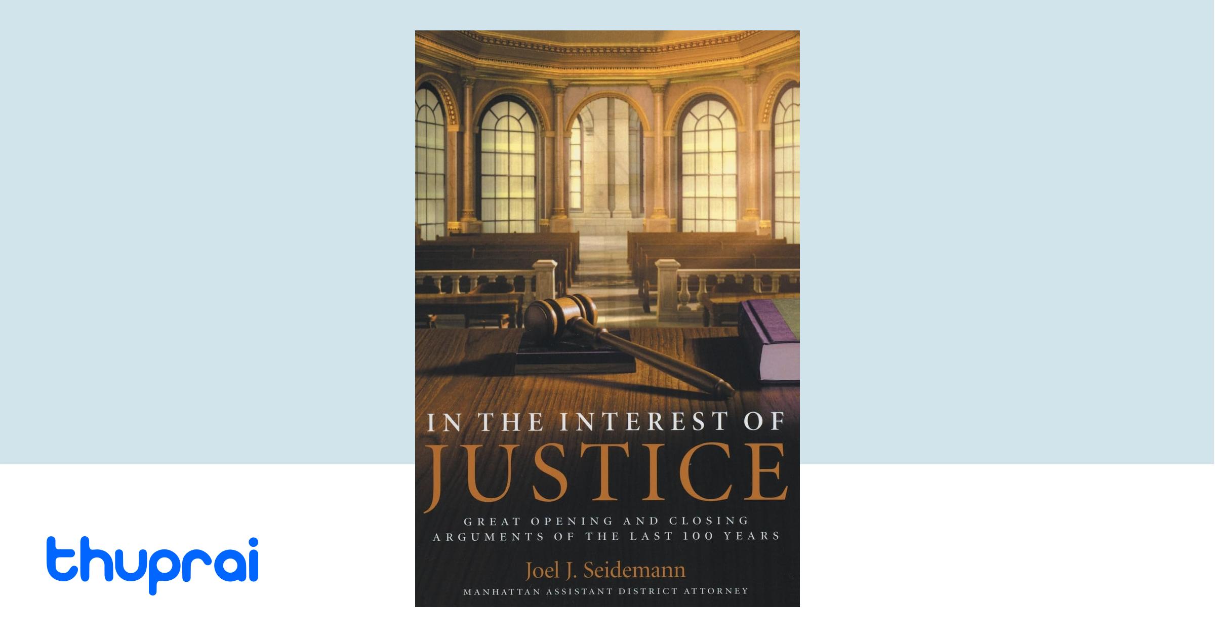 Buy In the Interest of Justice in Nepal | Thuprai