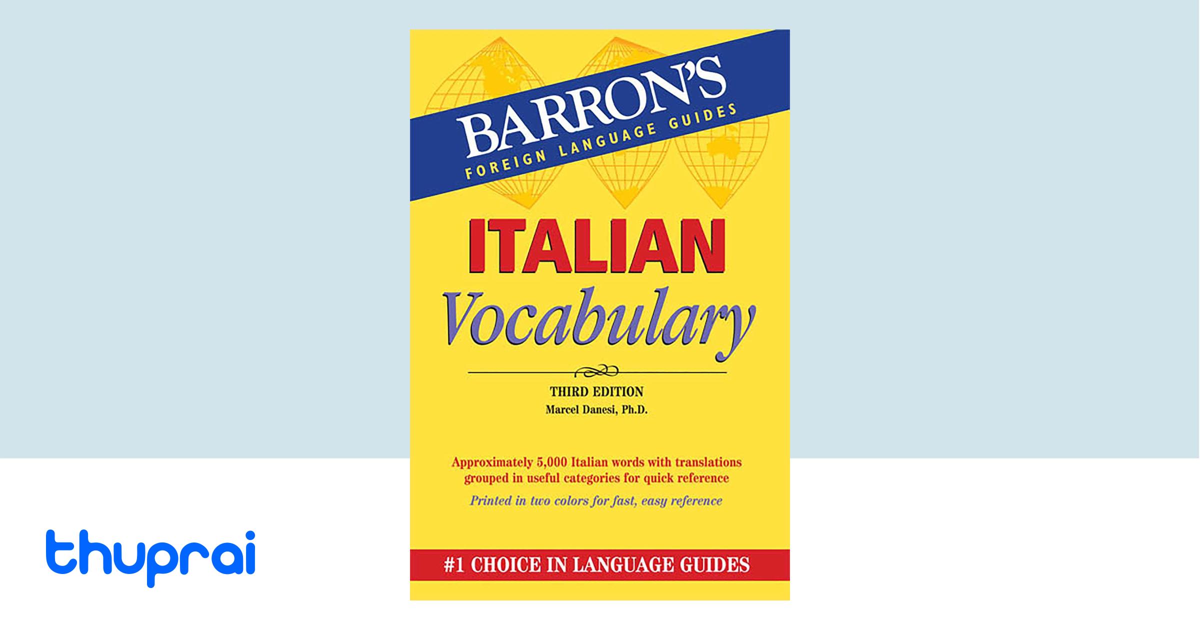 Buy Italian Vocabulary (Barron's Vocabulary Series) in Nepal | Thuprai