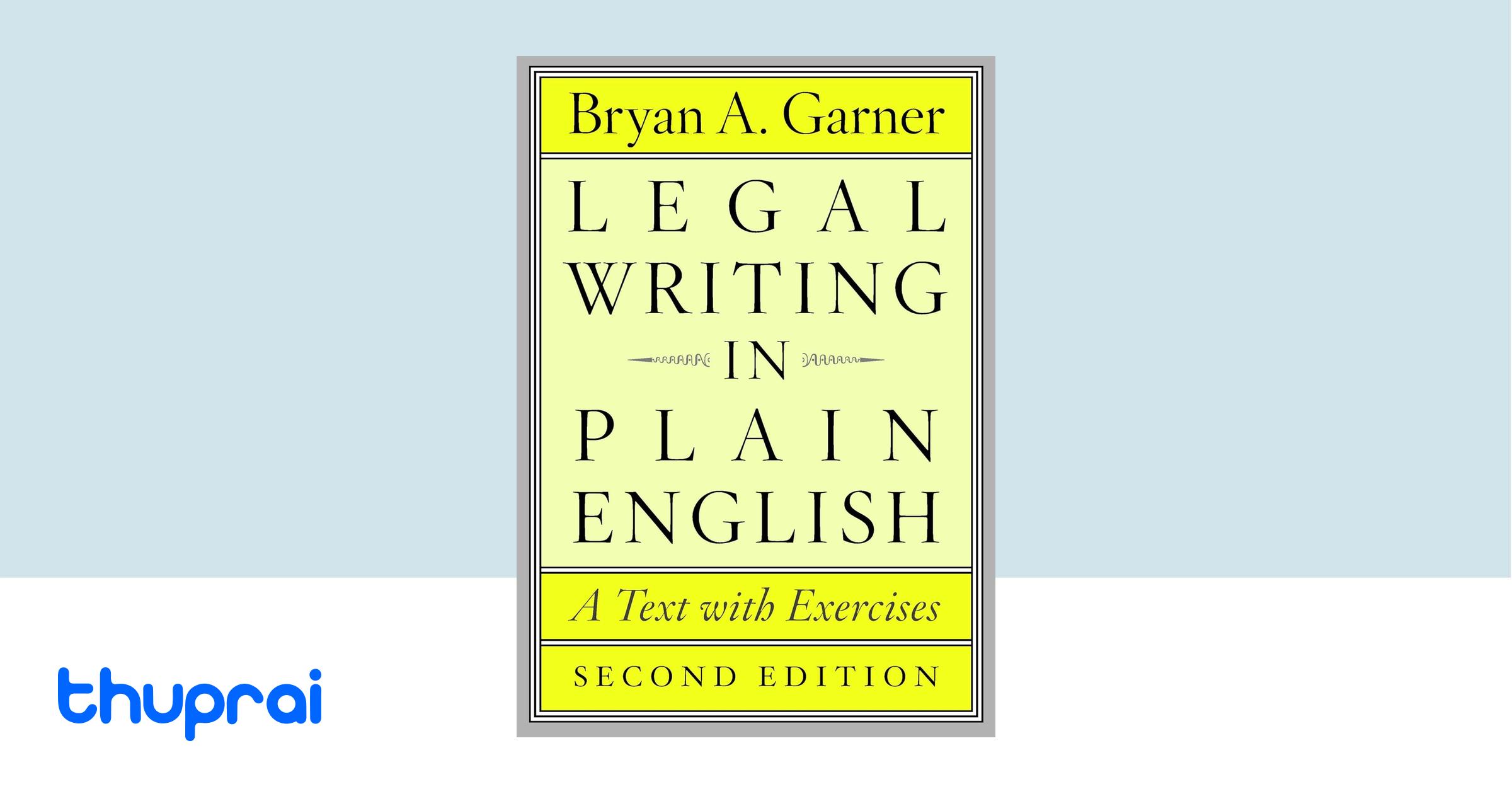 Buy Legal Writing in Plain English, Second Edition in Nepal | Thuprai