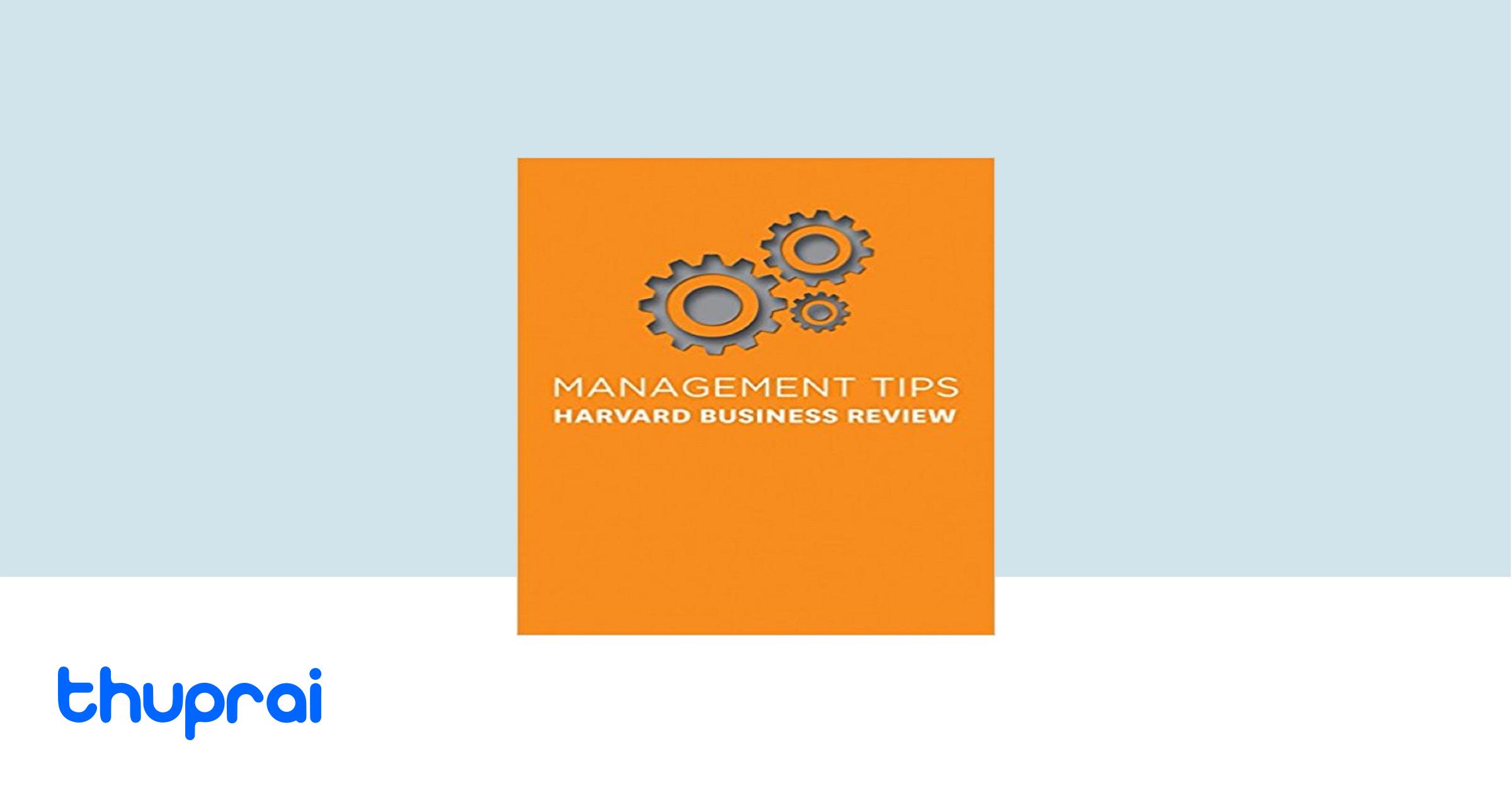 Buy Management Tips: From Harvard Business Review in Nepal | Thuprai