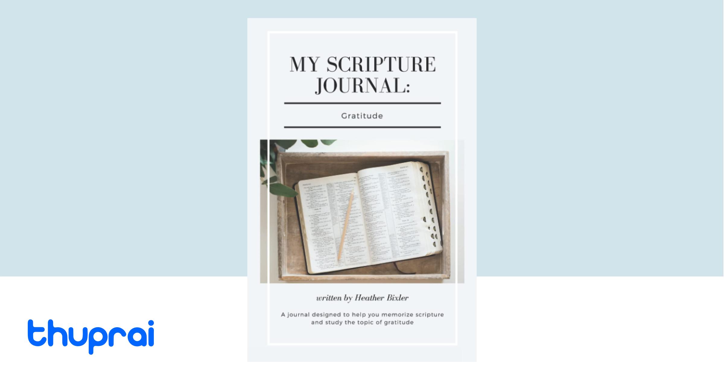 Buy My Scripture Journal: Gratitude (My Scripture Journal: Bible ...