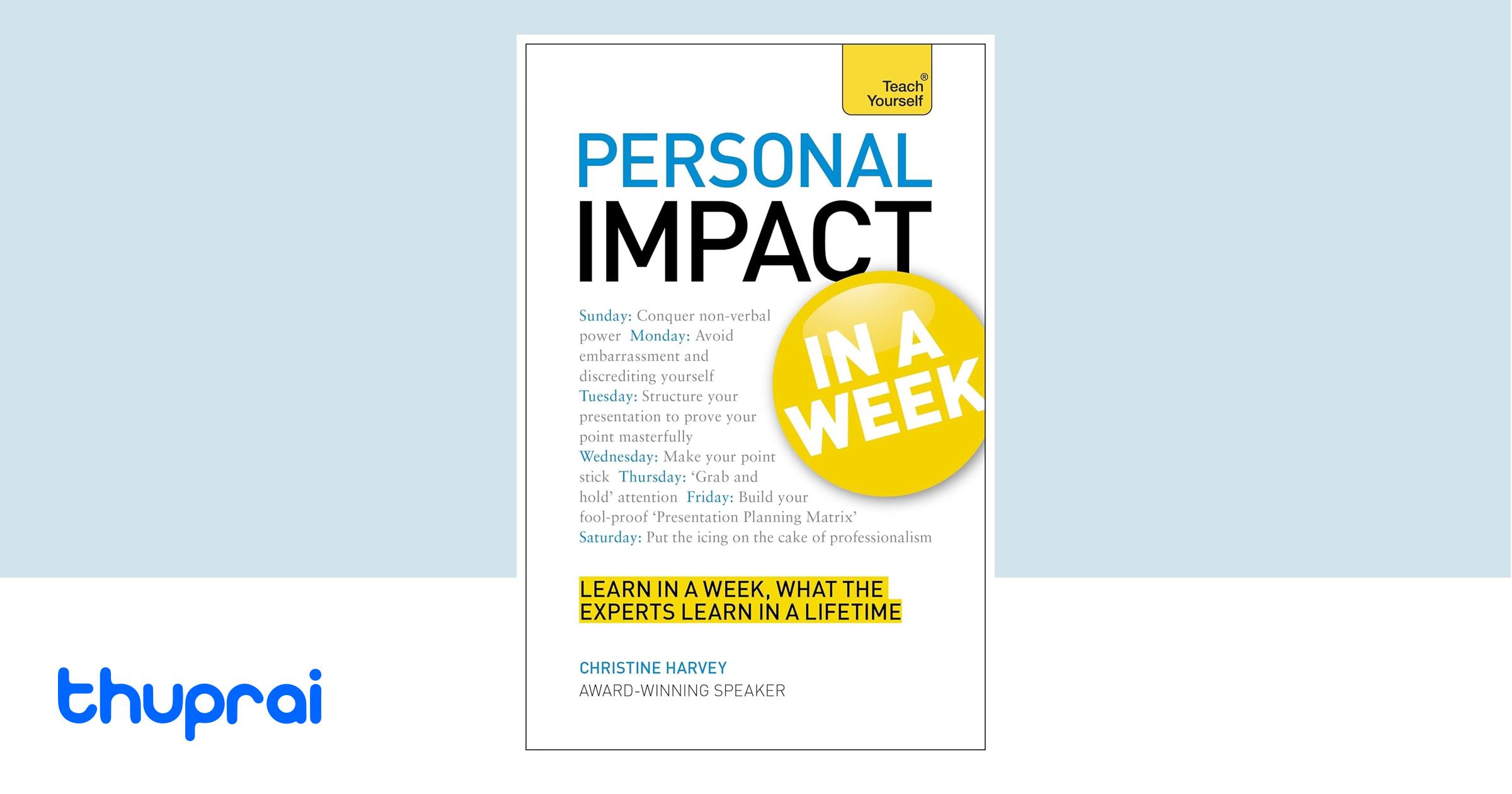Buy Personal Impact at Work in a Week in Nepal | Thuprai