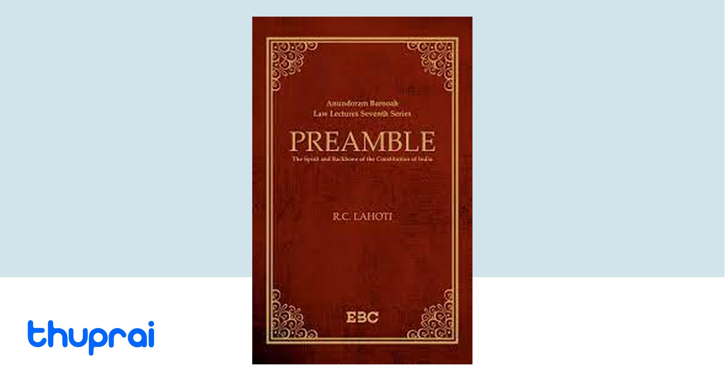 Buy Preamble in Nepal | Thuprai