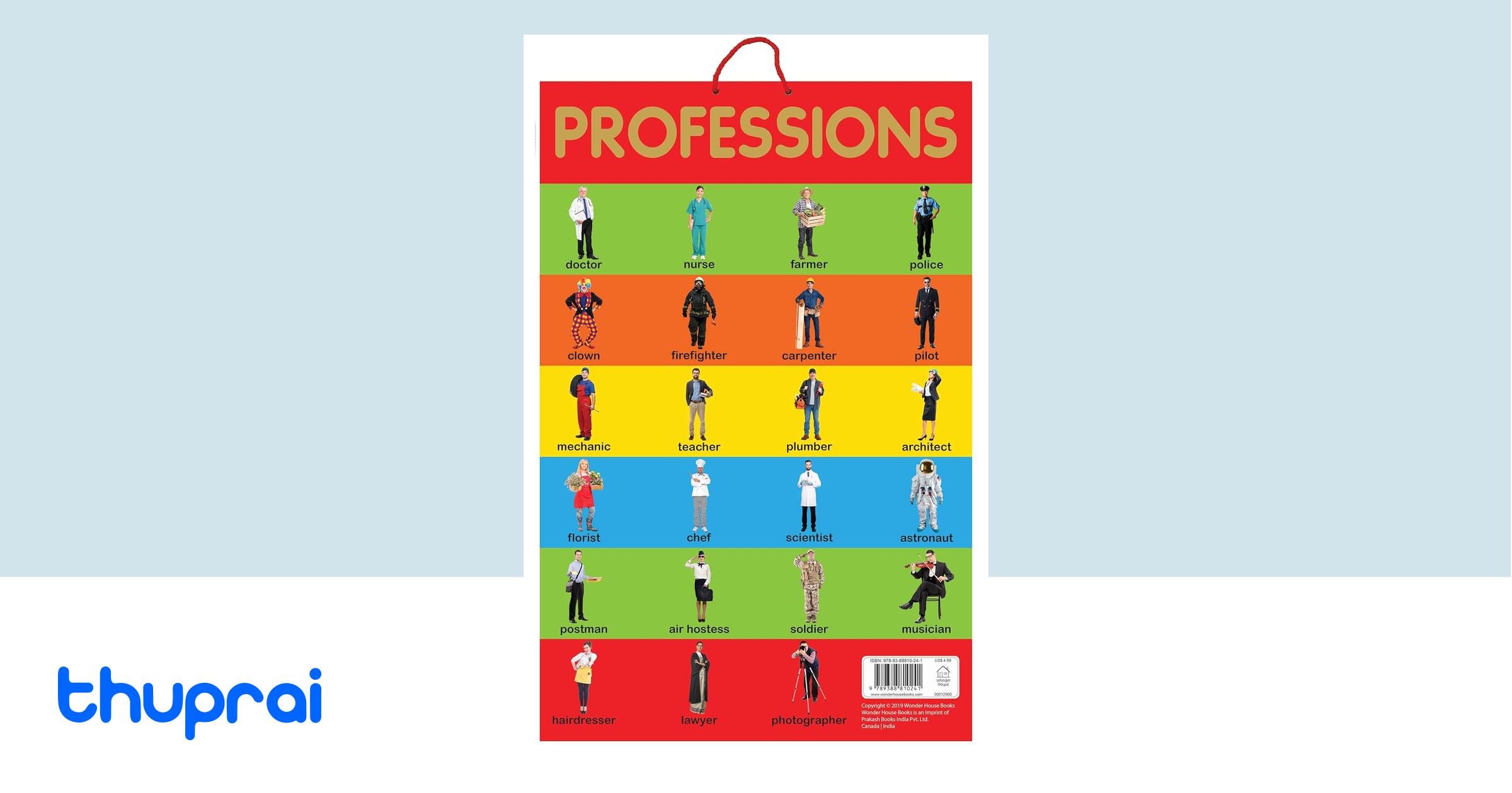 Buy Professions - Early Learning Educational Posters For Children ...