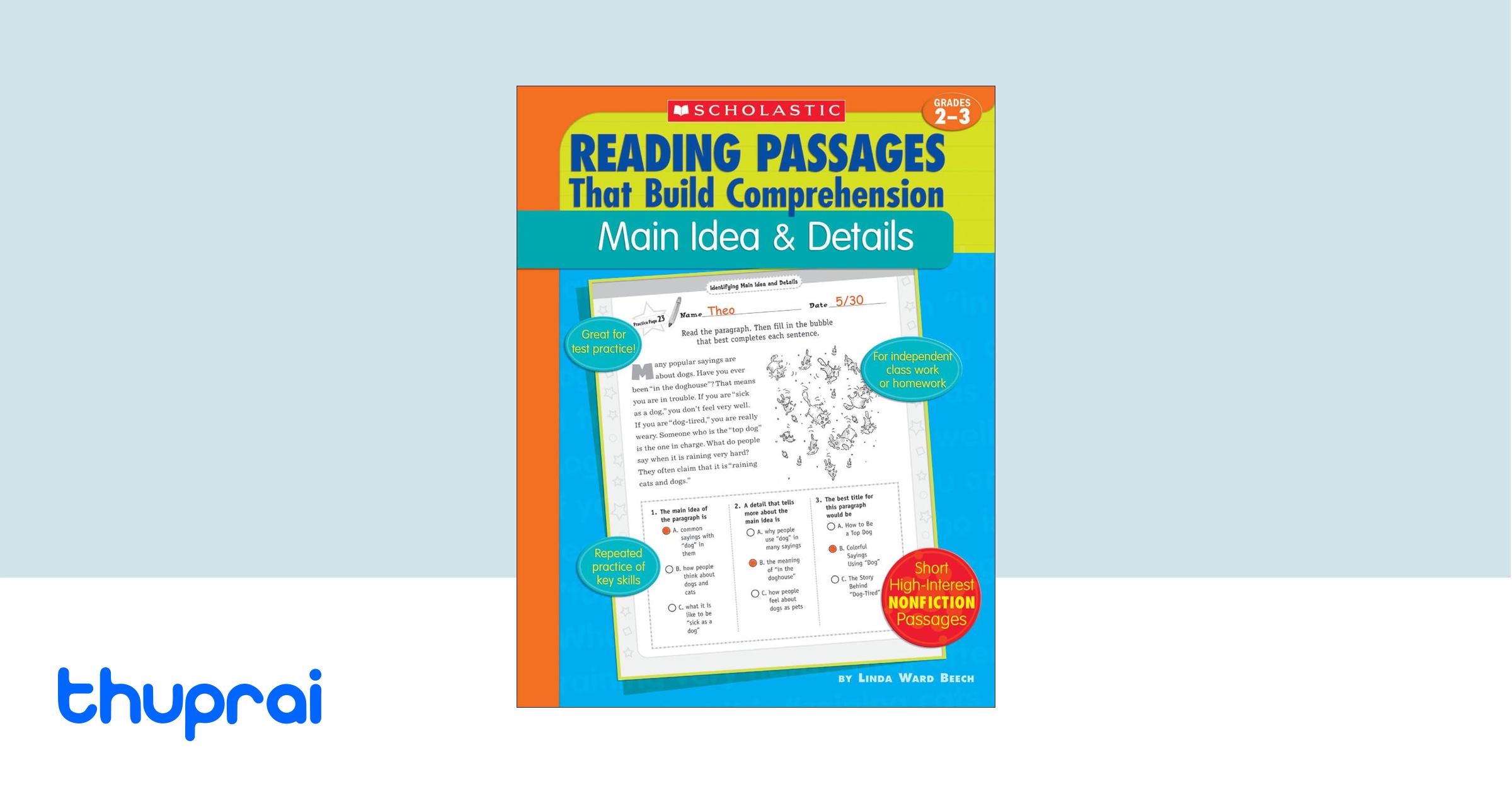 Buy Reading Passages That Build Comprehension: Main Idea and Details ...