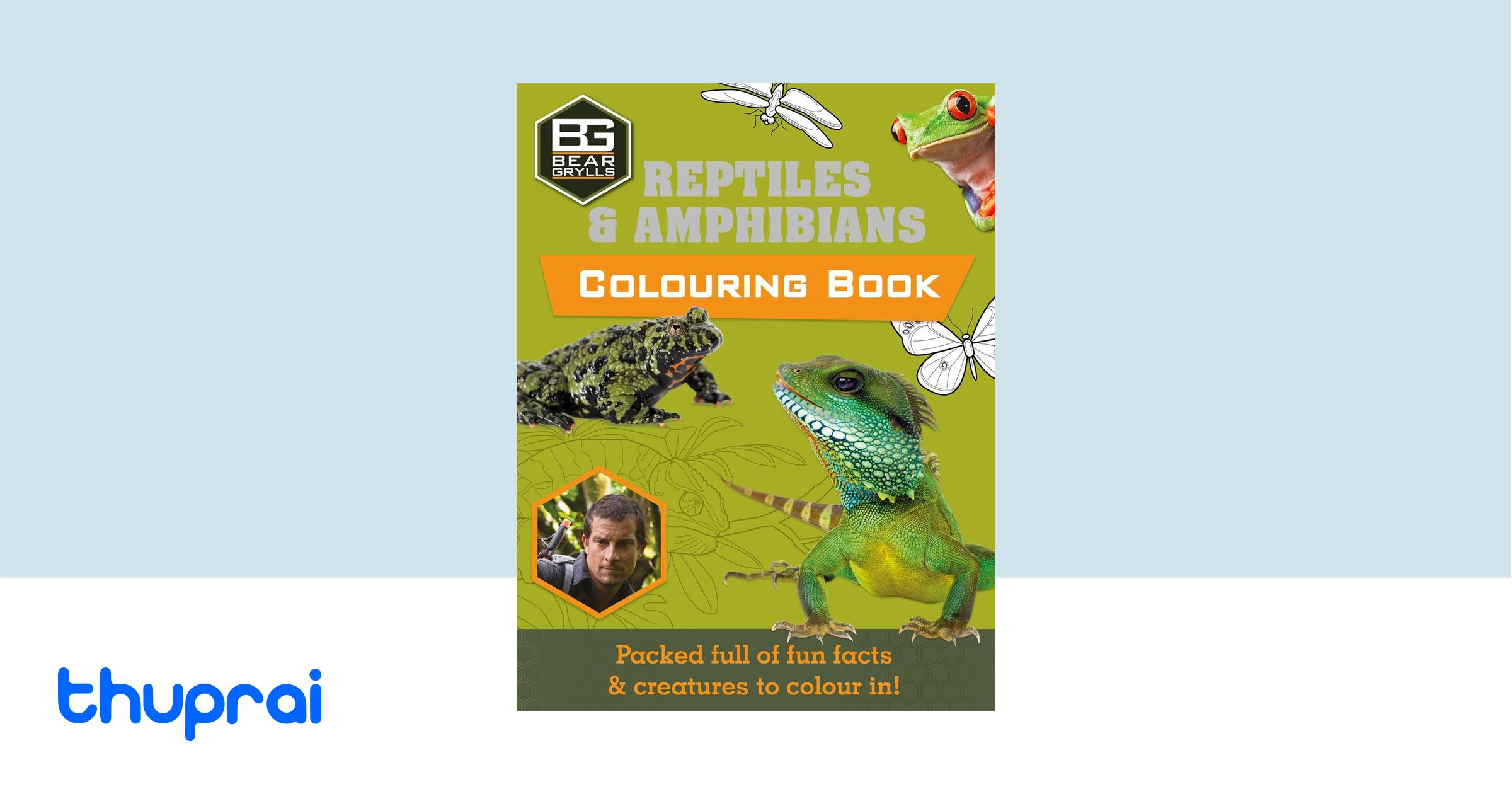 Buy Reptiles & Amphibians Colouring Book in Nepal | Thuprai