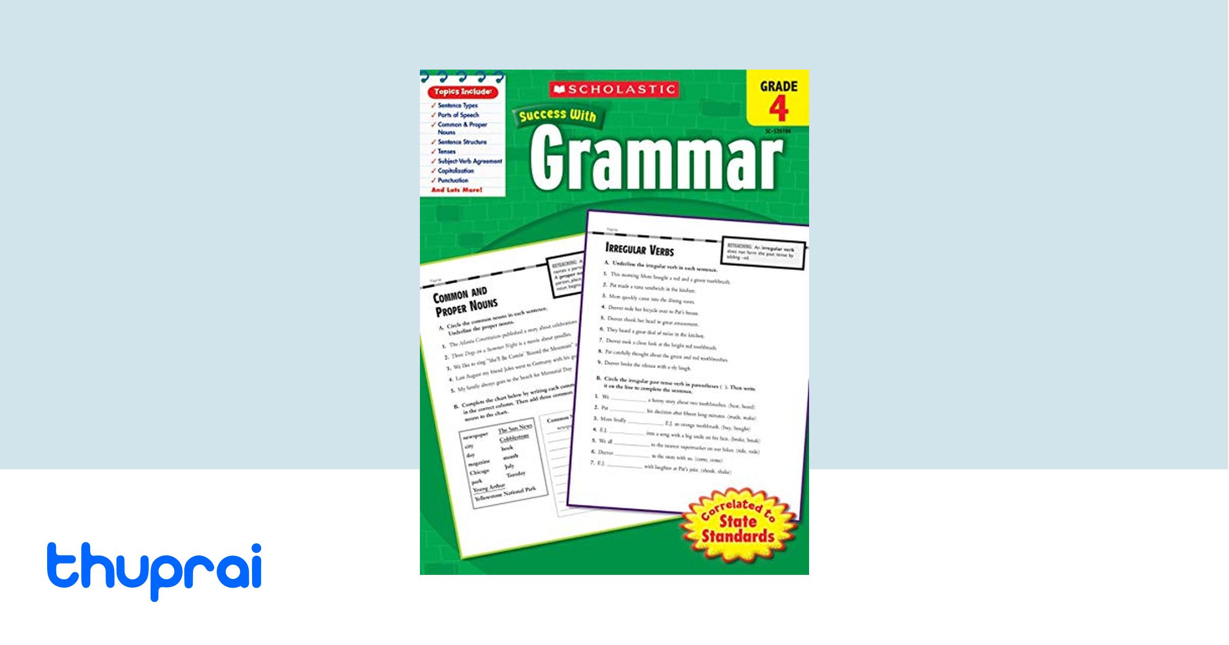 Buy Scholastic Success with Grammar: Grade 4 Workbook (Scholastic ...