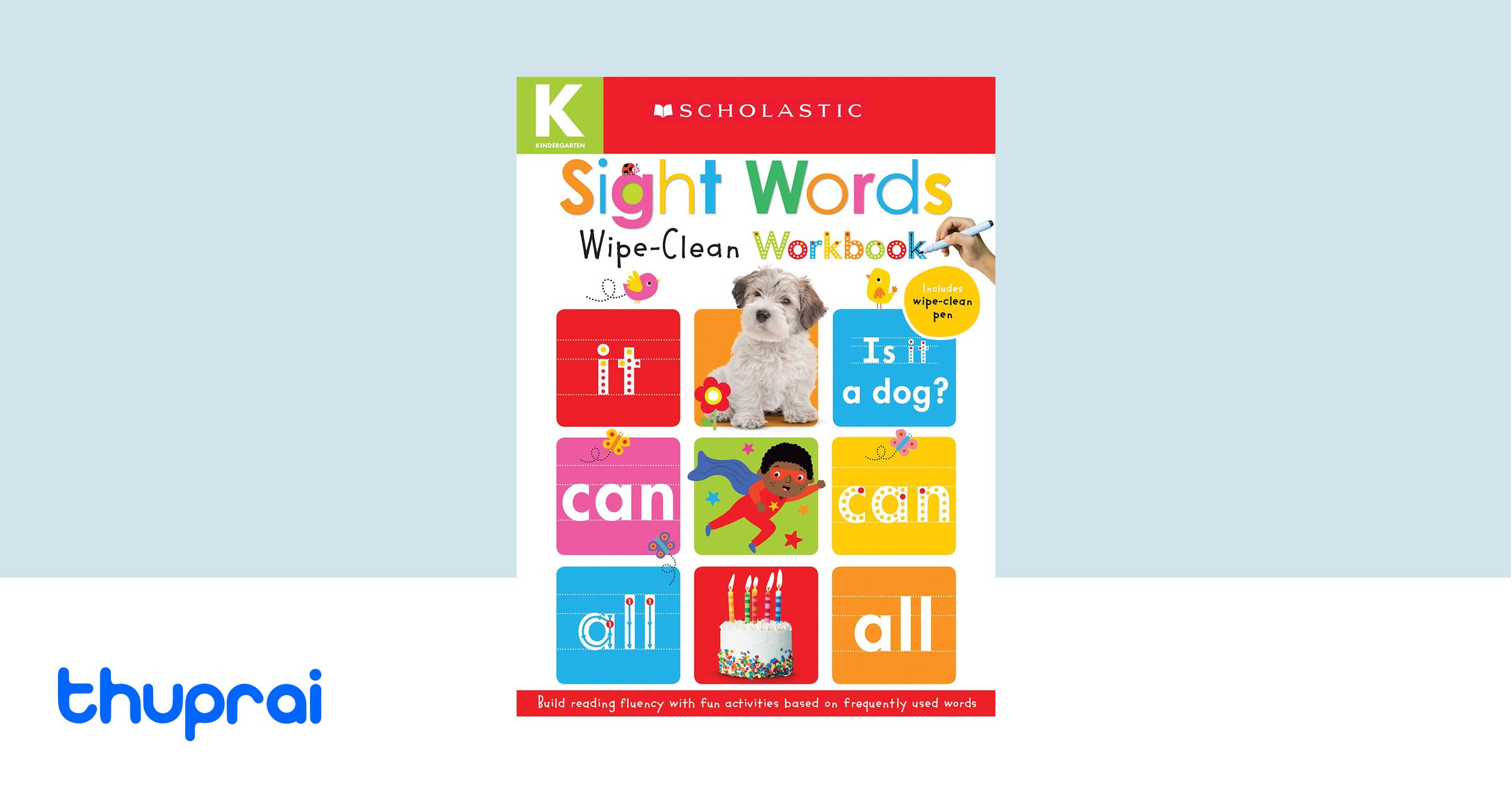 Buy Sight Words: Scholastic Early Learners (Wipe-Clean Workbook) in ...