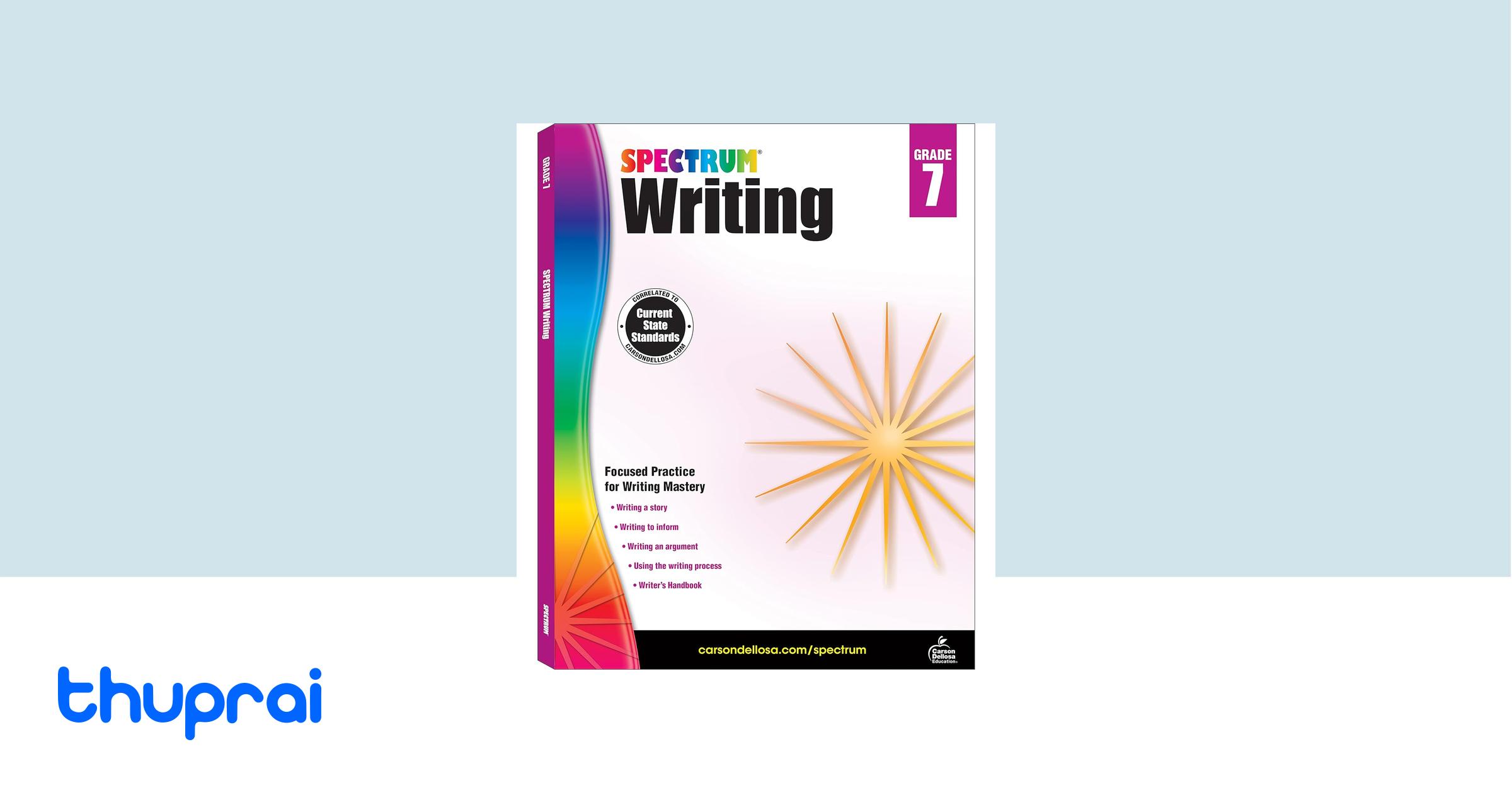 Buy Spectrum Writing, Grade 7 in Nepal | Thuprai