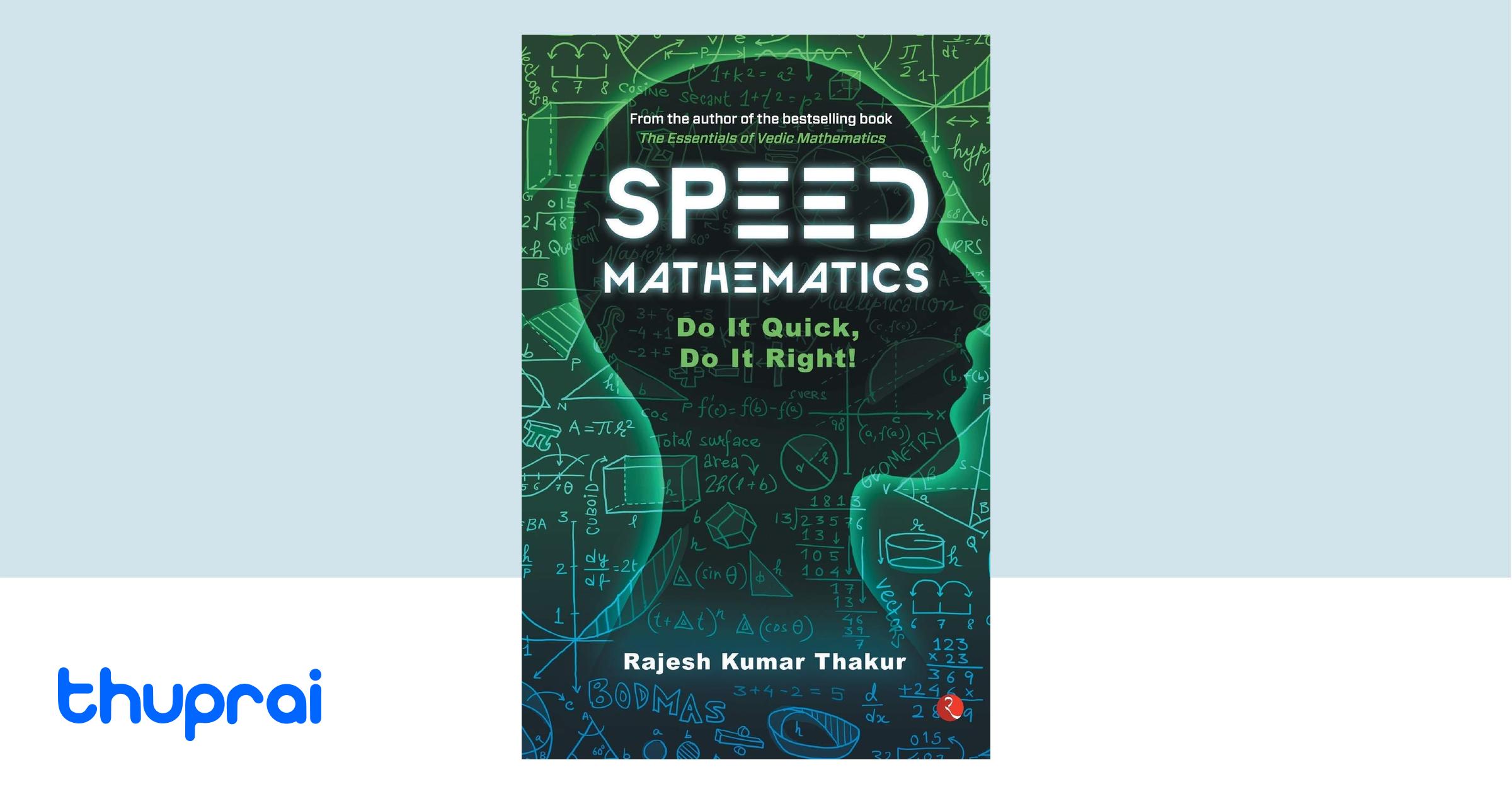 Buy Speed Mathematics in Nepal | Thuprai