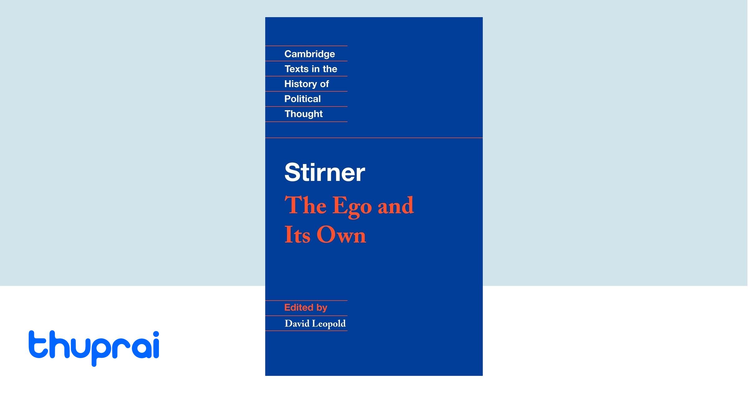 Buy Stirner: The Ego and its Own in Nepal | Thuprai