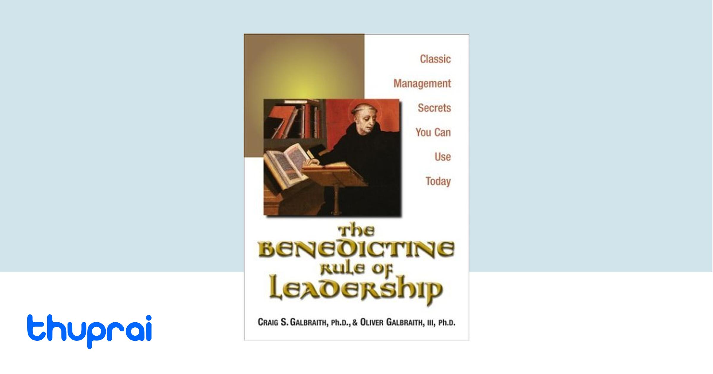 Buy The Benedictine Rule of Leadership in Nepal | Thuprai
