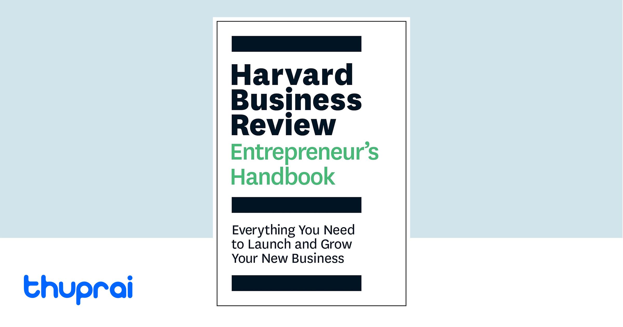 Buy The Harvard Business Review Entrepreneur's Handbook in Nepal | Thuprai