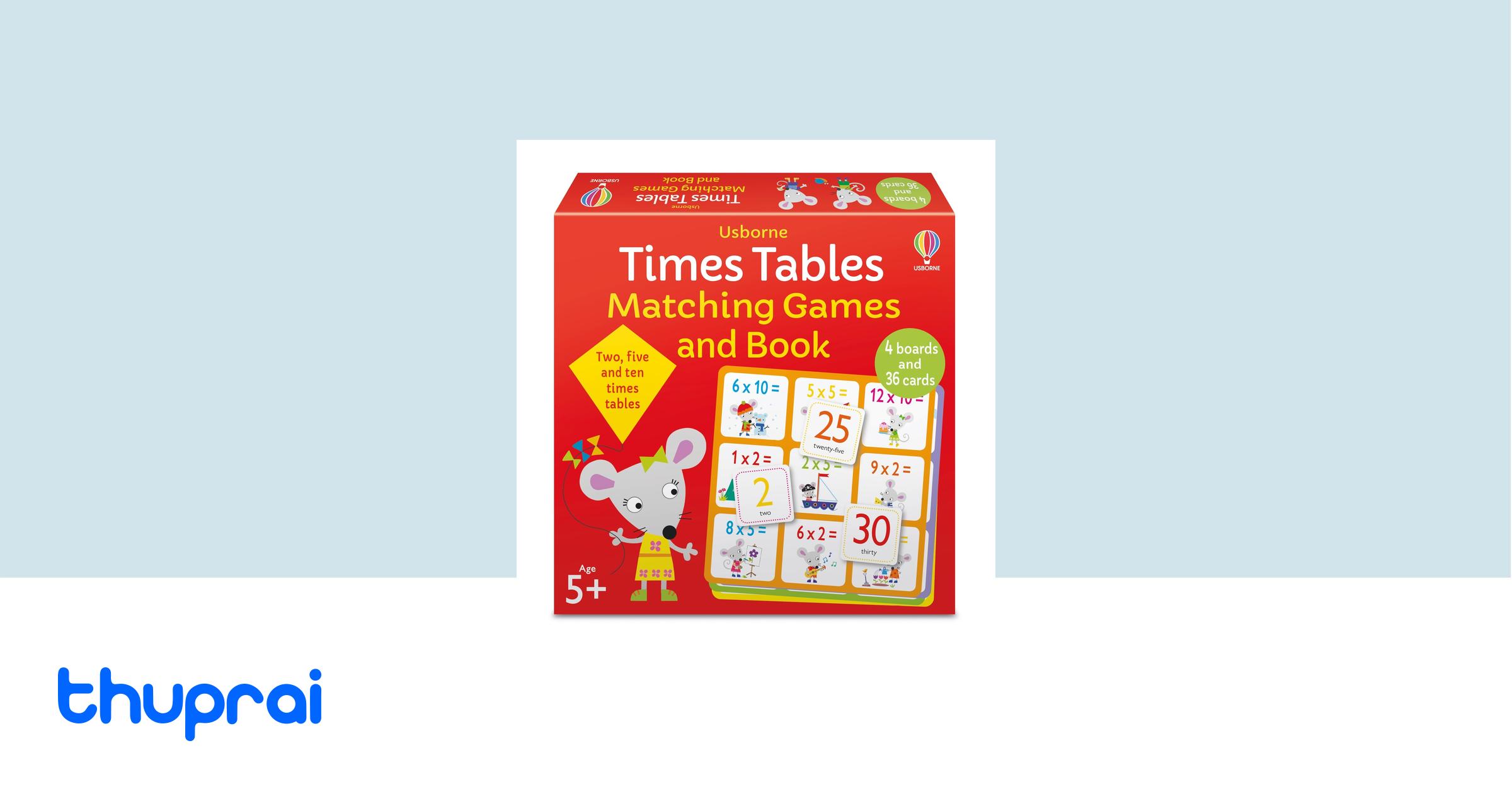 Times Tables Matching Games and Book - Kate Nolan | Thuprai
