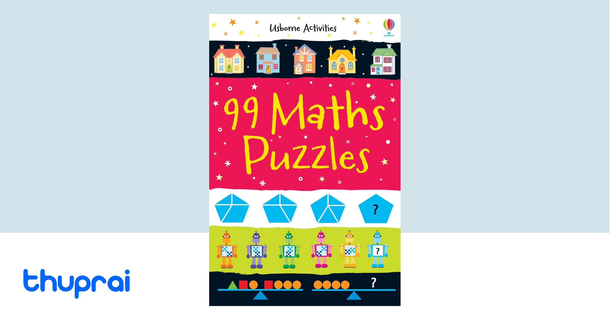 Buy Usborne Books 99 Math Puzzles in Nepal | Thuprai