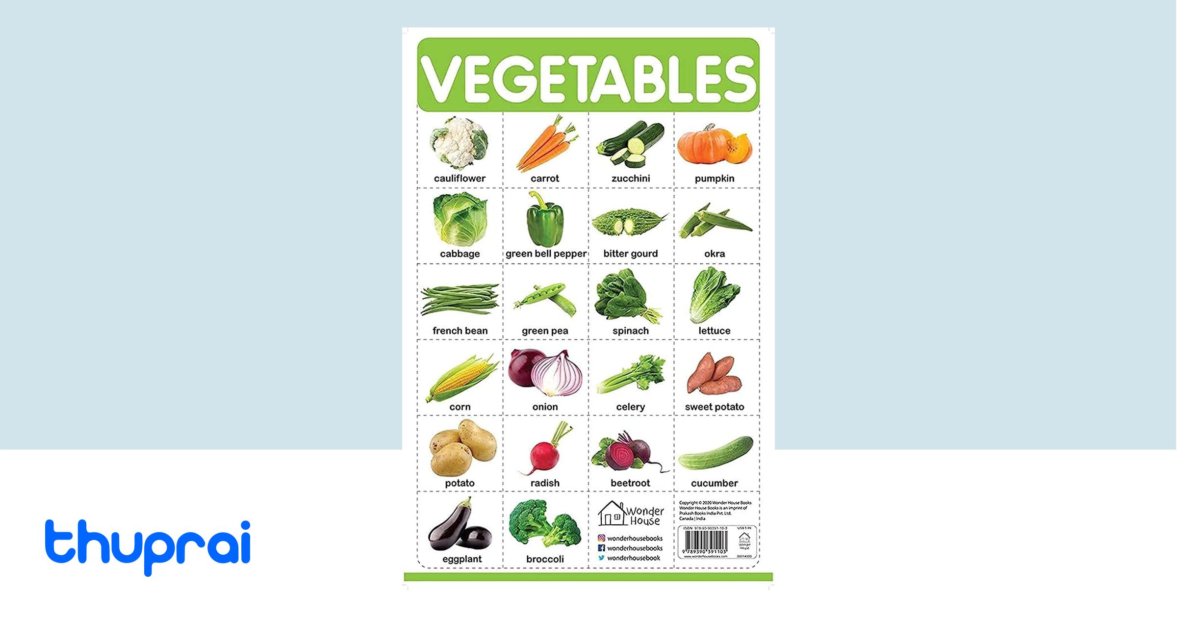 Buy Vegetables - My First Early Learning Wall Chart: For Preschool ...