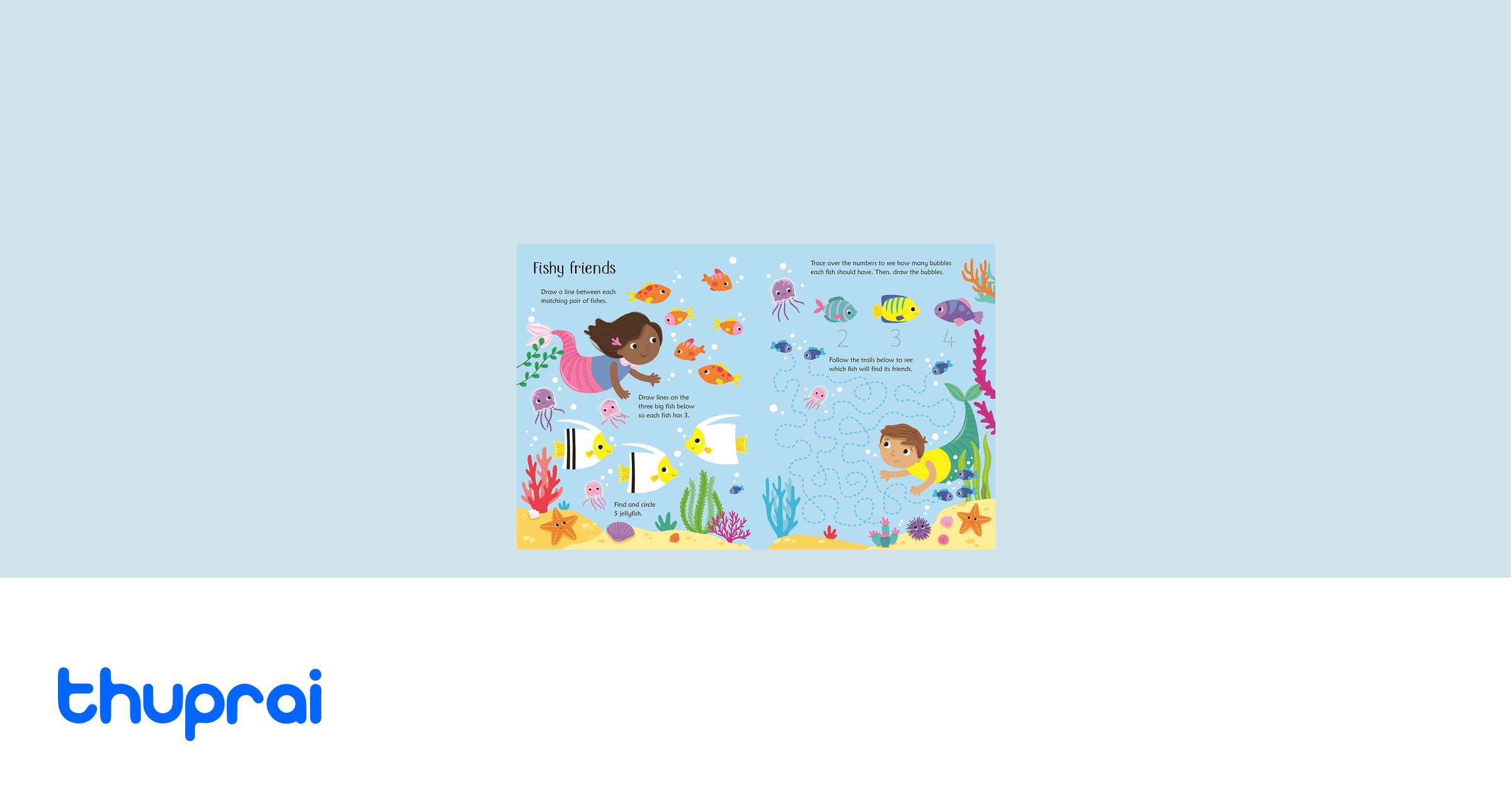 Buy Wipe-Clean Mermaid Activities in Nepal | Thuprai