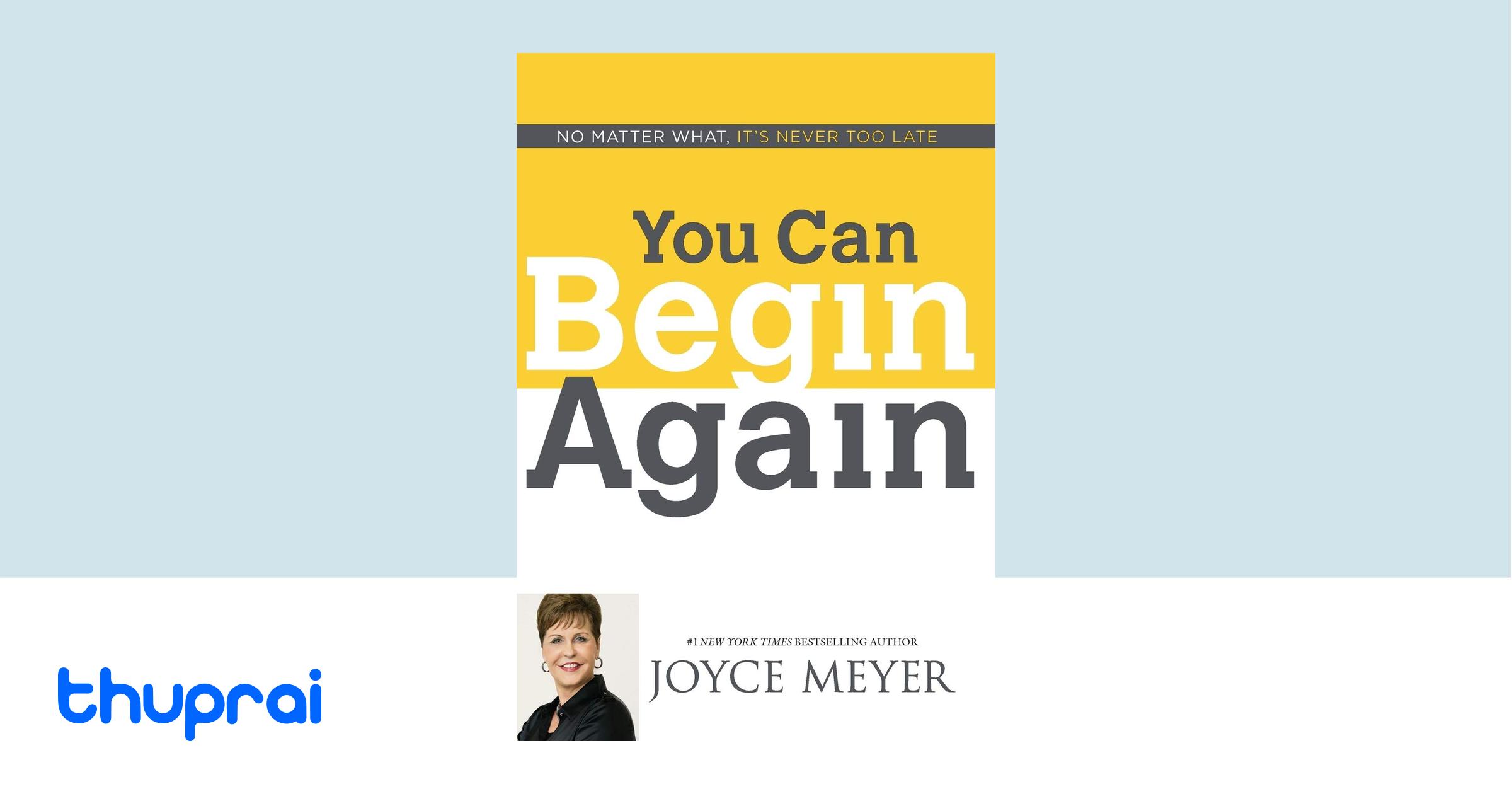 Buy You Can Begin Again in Nepal | Thuprai