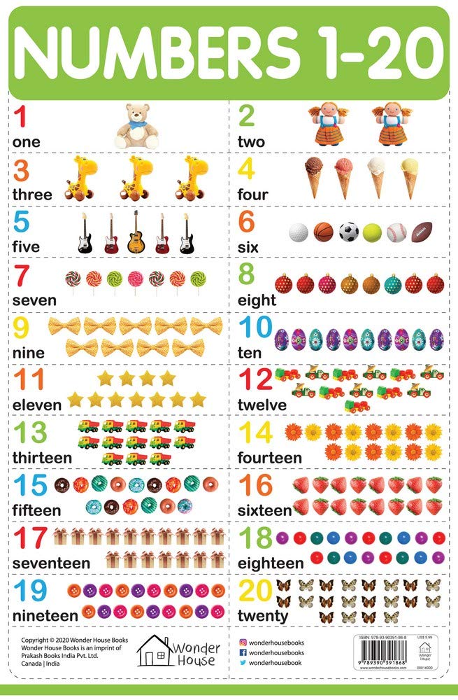 Preschool Numbers To 20